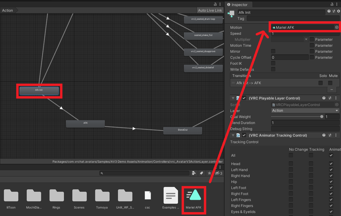 【VRChat】AFKモーションを変更する方法（unityで簡単）