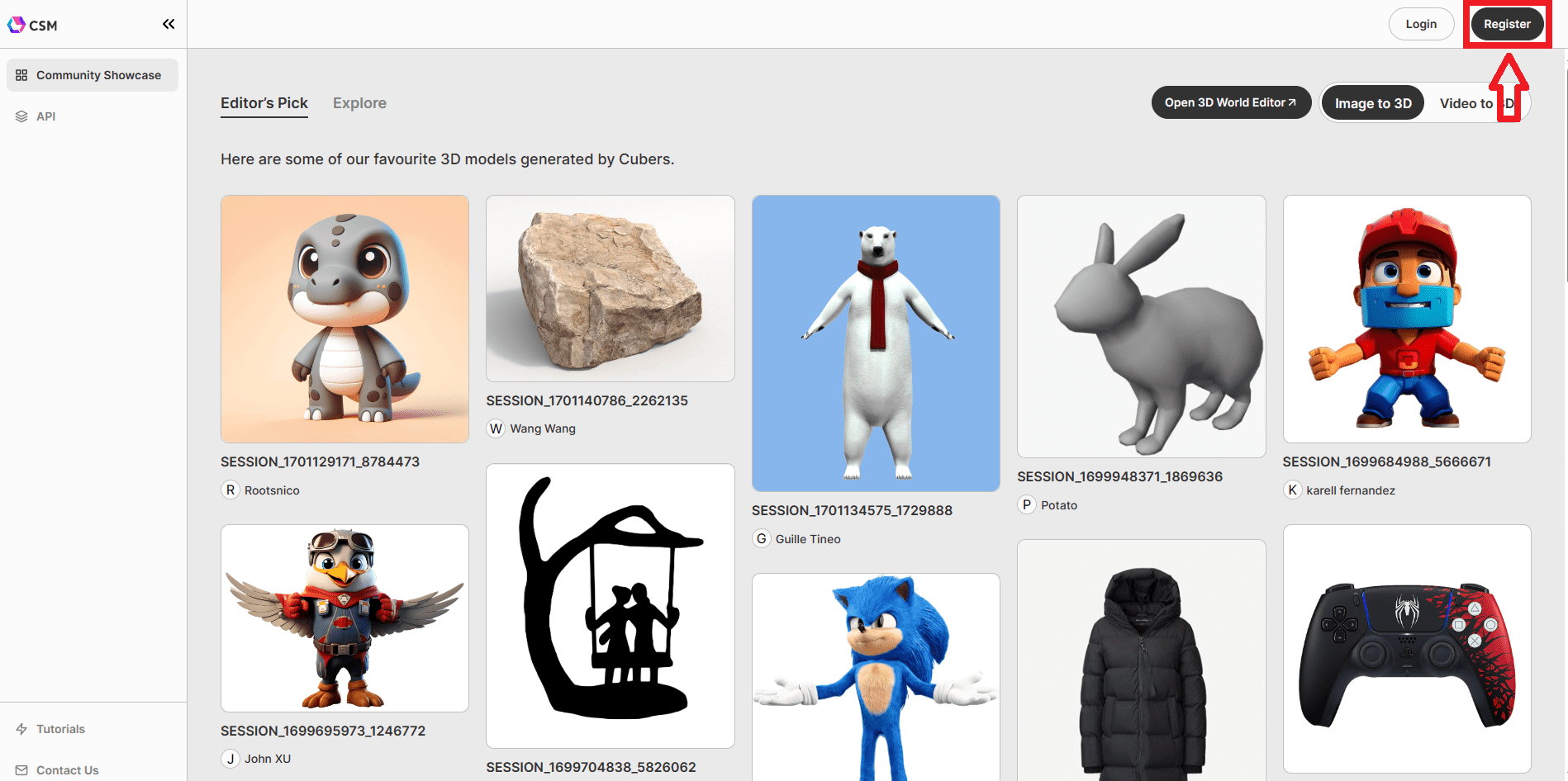 CSM AIの使い方（画像から3Dモデルを生成）