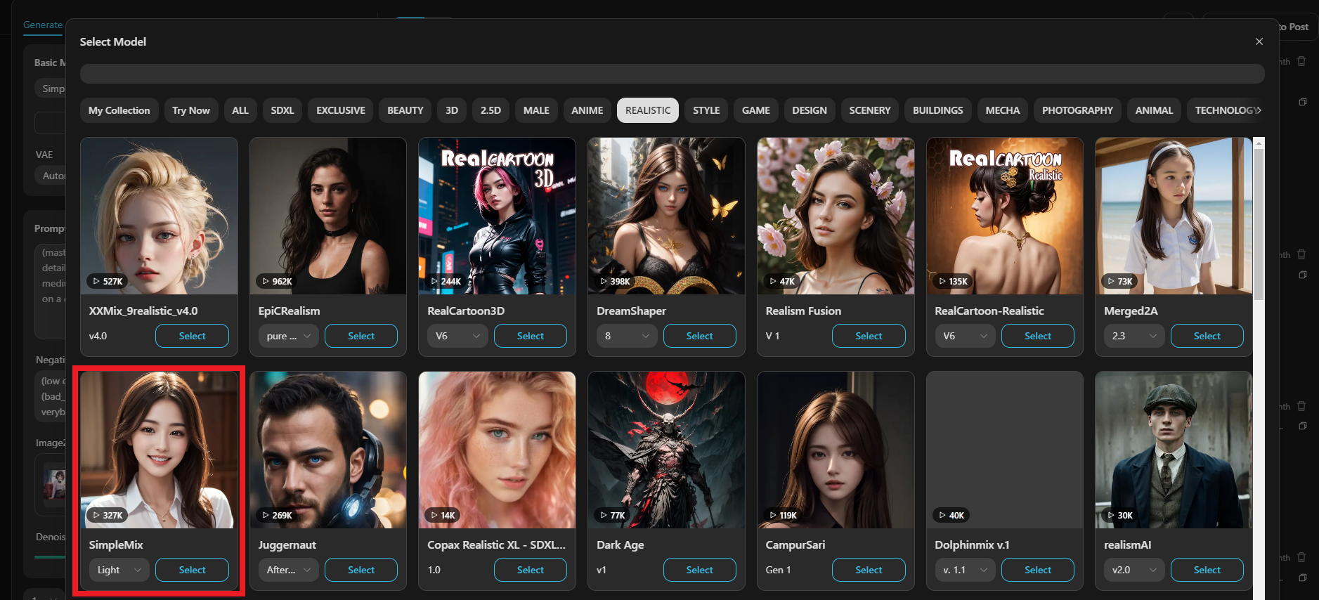 【Tensor.Art】Image2Imageで画像から画像を生成